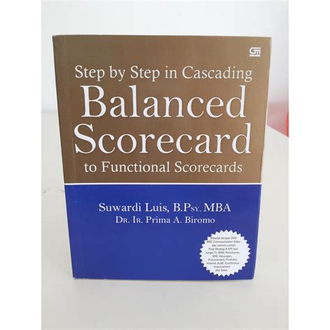 Jual Buku Step By Step In Cascading Balanced Scorecard To Functional
