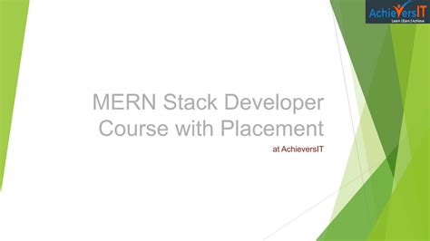 Mern Stack Developer Course With Placement By Mernstack Issuu