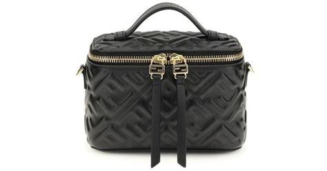 Fendi Black Calf Leather Bos Taurus Shoulder Bag Lyst Uk