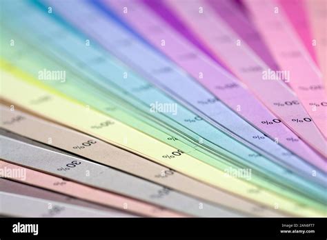 Color Print Of Pantone Statistics Offset Scale Stock Photo Alamy