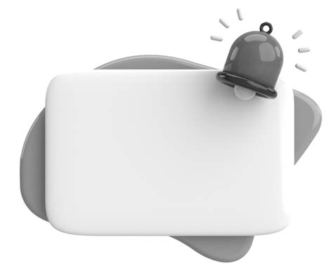 Premium Photo 3d Notification Box 3d Illustration