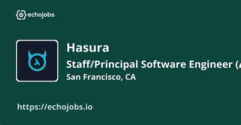 Hasura Is Hiring Staffprincipal Software Engineer Architect Cloud