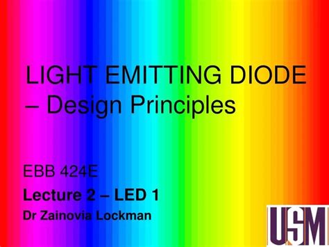 Ppt Light Emitting Diode Design Principles Powerpoint Presentation
