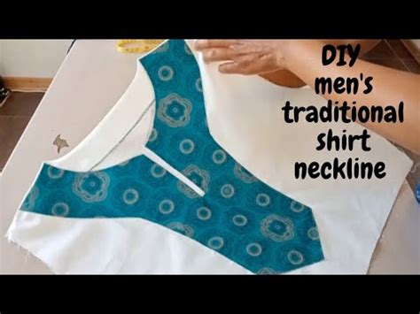 Diy Decorate Mens Traditional Shirt Neckline Youtube
