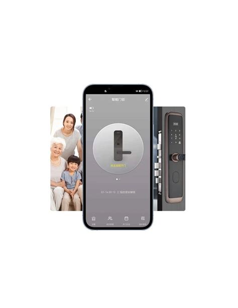 Cerradura Inteligente Wifi 4 Pasadores Con Pantalla LCD NEGRA