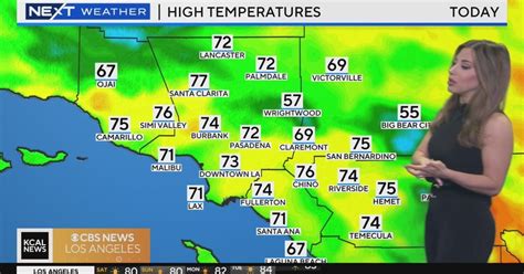 Alex Bistons Weather Forecast Oct 28 Cbs Los Angeles