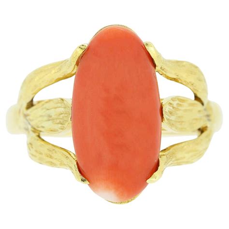 Vintage Coral Ring For Sale At 1stdibs
