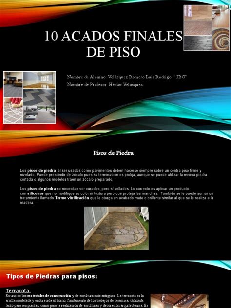 10 Acados Finales De Piso Pdf Loseta Materiales