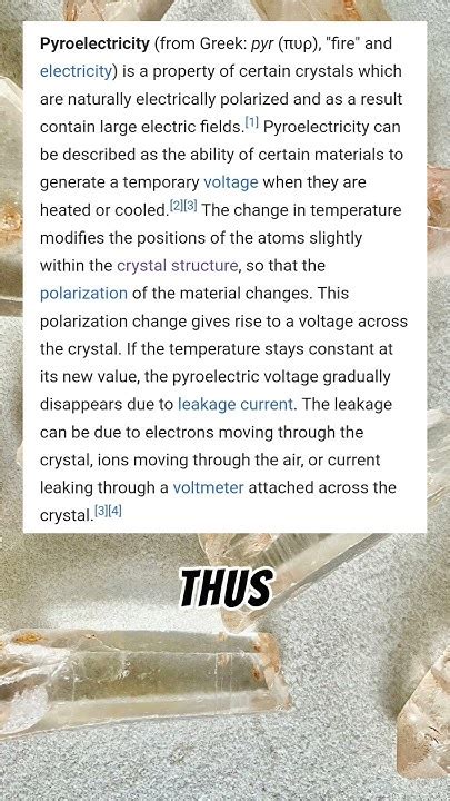 Pyroelectricity Youtube