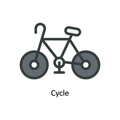 Cycle Vector Fill Outline Icon Design Illustration Nature And Ecology