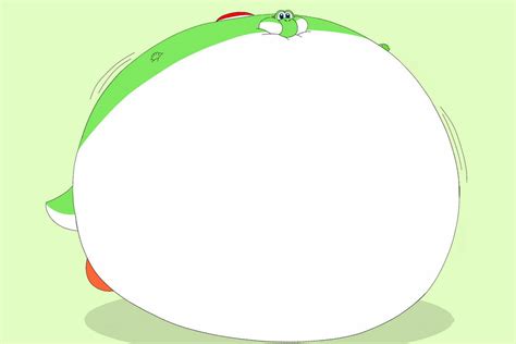 Bigger Inflated Yoshi By Rebow19 64 On Deviantart