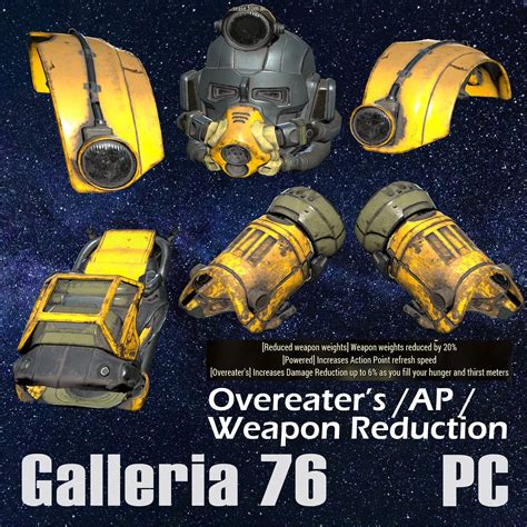 Fallout 76 Pc Oe Ap Wwr Excavator Power Armor Set Etsy