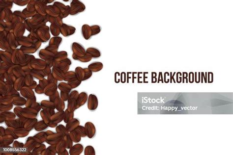 떨어지는 로스 팅 커피 콩을 투명 한 배경에 고립의 크리에이 티브 벡터 일러스트 아트 디자인 씨 아로마 Arabica 광고 포스터 템플릿입니다 추상 개념 그래픽 메뉴 브로셔