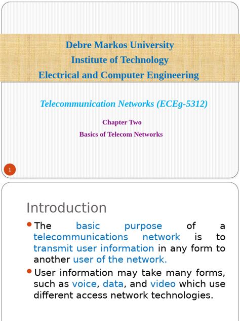 02 Basics Of Telecom Networks Pdf Computer Network Network Protocols