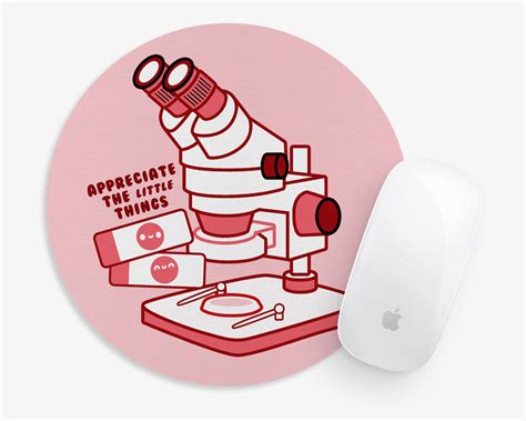 Microscope Mouse Pad Lab Tech Scientist Desk Decor Etsy