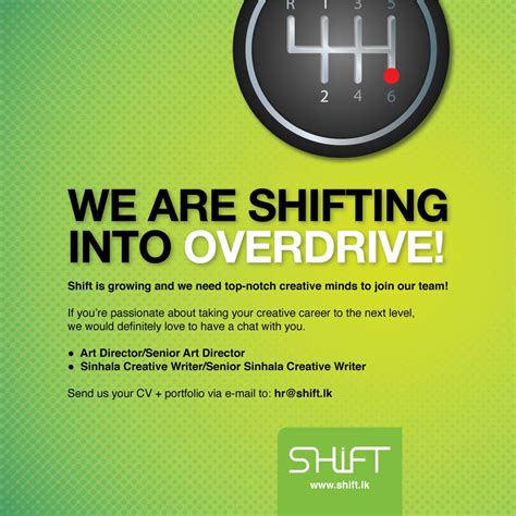 Shift Group On Linkedin Take Your Creative Career To The Next Level At Shift Were Looking For