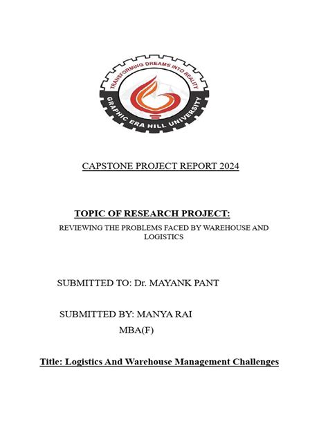 Capstone Project Report 2024 Manya Download Free Pdf Data Analysis