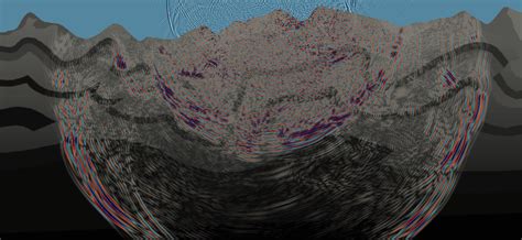 Snapshot Of Wave Propagation In A Coupled Fluid Solid Domain Spatial