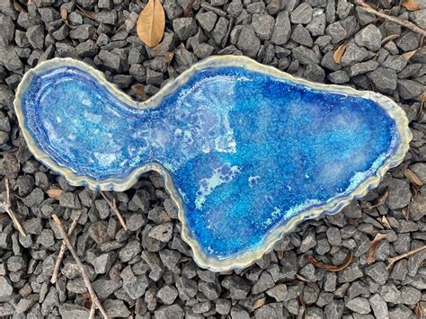 Small Ceramic Maui Shaped Plate Made In Hawaii Maui Hands