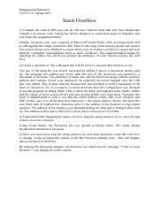 Stack Overflow Docx Balaprasanth Ramisetty CSS 577 A Spring 2022