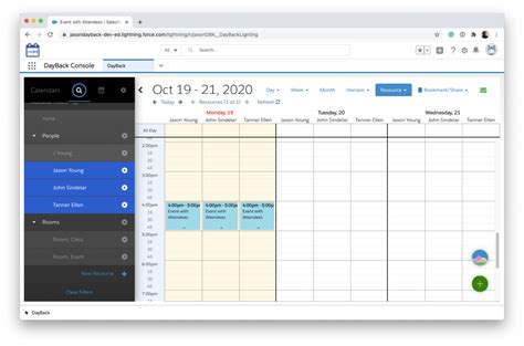 Attendees And Shared Events In Salesforce Calendars Dayback