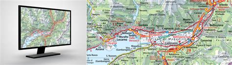Digital Road Map Of Switzerland