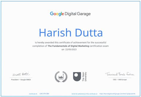 Harish Dutta On Linkedin Im Happy To Share That Ive Obtained A
