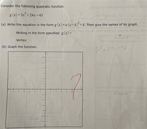 solved consider the following quadratic function