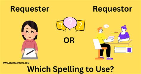 Requester Or Requestor Which Spelling To Use