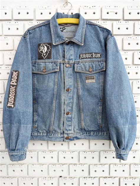 Vintage 1992 Jurassic Park Denim Jacket T Rex Univers Gem