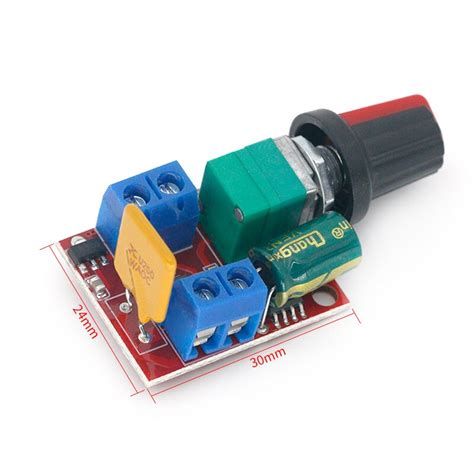 Mini 5a Pwm Max 90w Dc Motor Speed Controller Modu Grandado