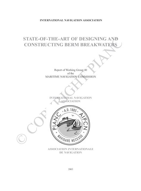 Pdf State Of The Art Of Designing And Constructing Berm · The