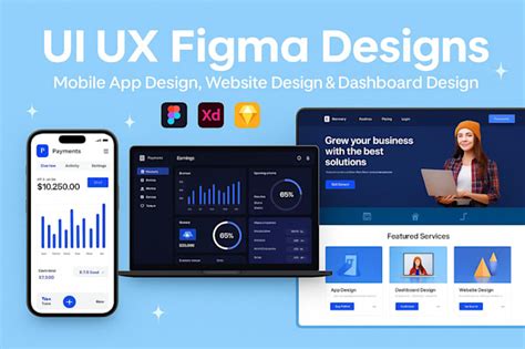 Do Mobile App Ui Ux Design Dashboard Website Ui Ux Design Figma App