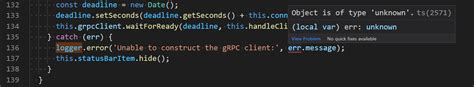 Error Object Is Of Type Unknown Issue Microsoft Vscode Gradle GitHub