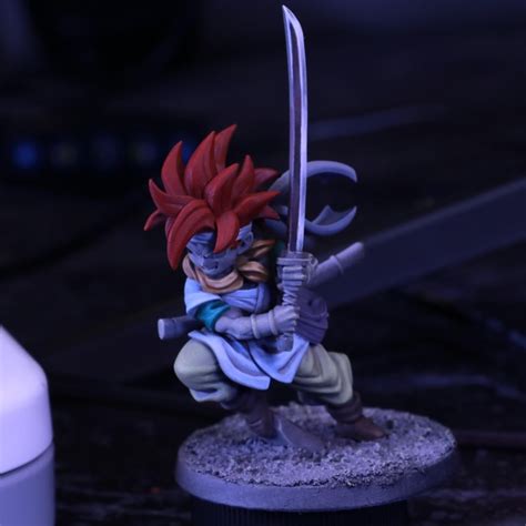 Crono From Chrono Trigger Wip Candc Suggestions On Sword Rminipainting Crono From Chrono Trigger Wip Candc Suggestions On Sword Rminipainting