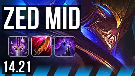 Zed Vs Nasus Mid Godlike Kr Master 1421 Youtube