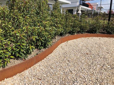 Cortenstalen Borderrand Hoekrand 250 X 10 Cm Zwartgro