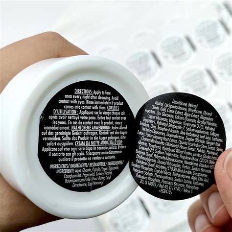 Waterproof Oil Resistant Peel Off Multi Page Leaflet Label Folding Booklet Bottle Instruction