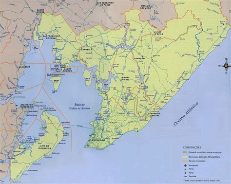 Salvador Da Bahia World Map