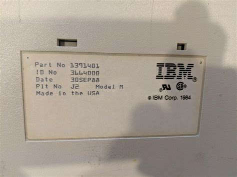 Vintage Ibm Ps2 Keyboard Model M 3789673405