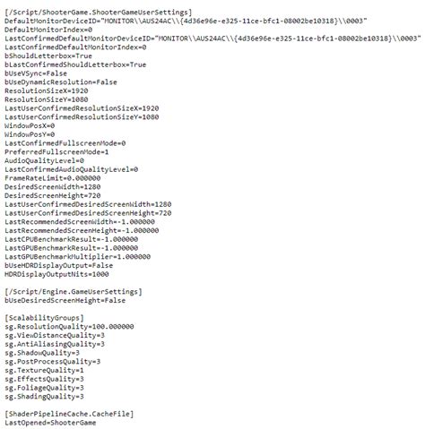 Gameusersettings Ini Valorant Settings Config Cfg Gamingcfg
