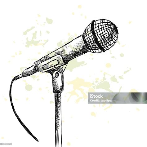 Sketch Microphone Stock Illustration Download Image Now Microphone