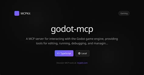 Godot Mcp Gaming Mcp Tool Mcpkit Mcpkit Mcp Tools Directory