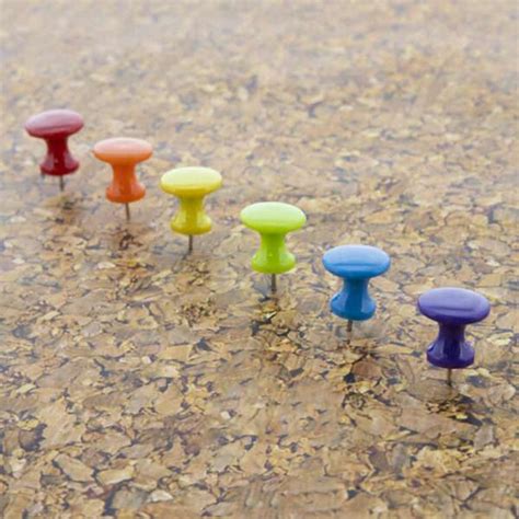 Assorted Color Jumbo Push Pins 25pack 24 Packs Geyer Instructional