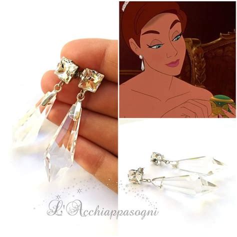 Anastasia Romanov Movie Cosplay Crystal Earrings Etsy Disney
