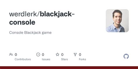 github werdlerk blackjack console console blackjack game
