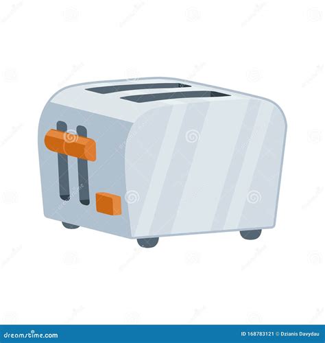 Metaal Broodrooster Pictogram Op Een Witte Achtergrond Vector