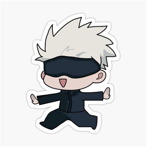 Chibi Satoru Gojo Jujutsu Kaisen Sticker By Theplum P