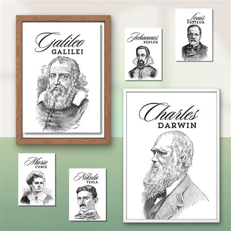 Famous Scientist Poster Classroom Poster Science Poster Mathematics