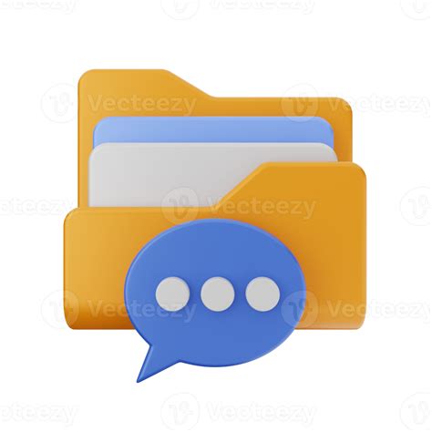 3d File Folder Icon Illustration 22359915 Png